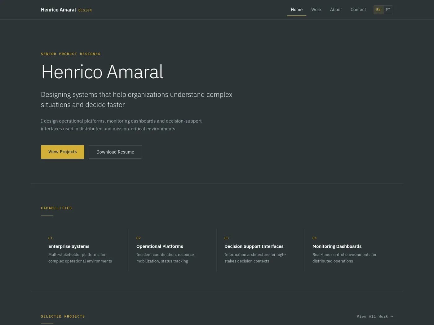 Operational Design Portfolio