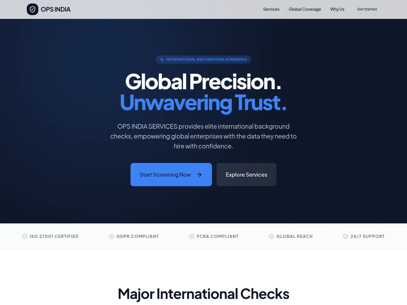 OPS India Background Checks