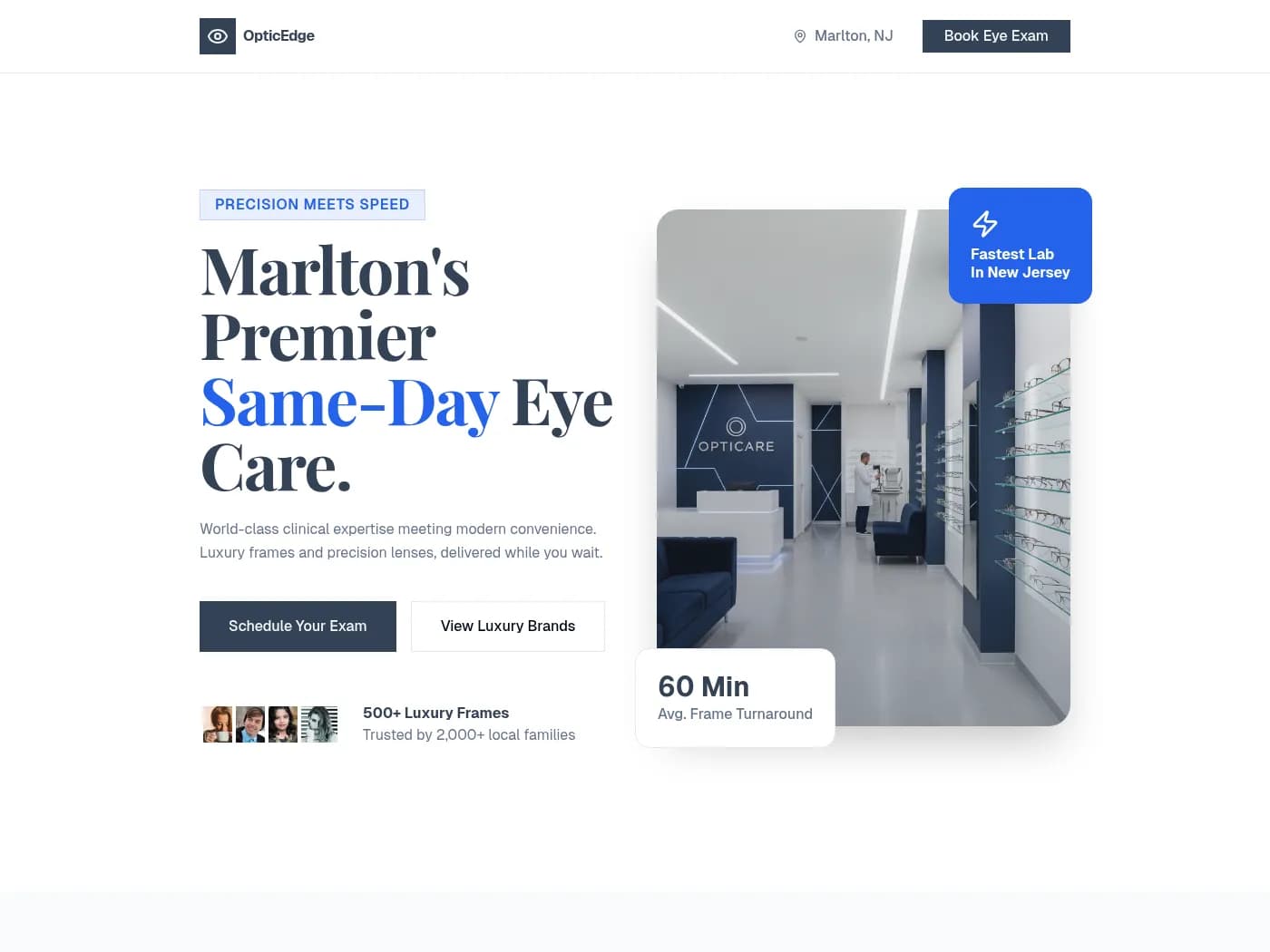 OpticEdge Landing Page
