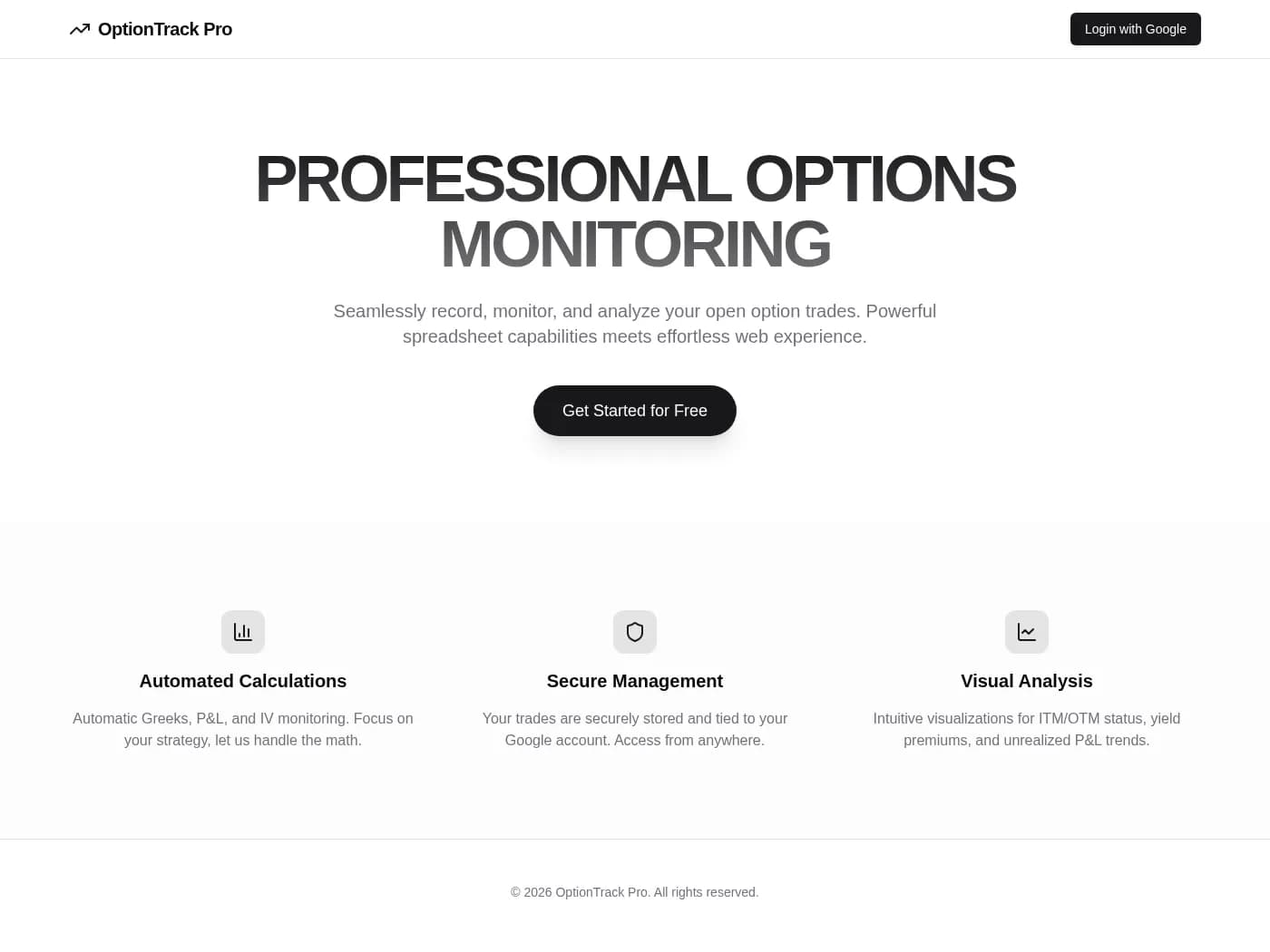 OptionTrack Pro