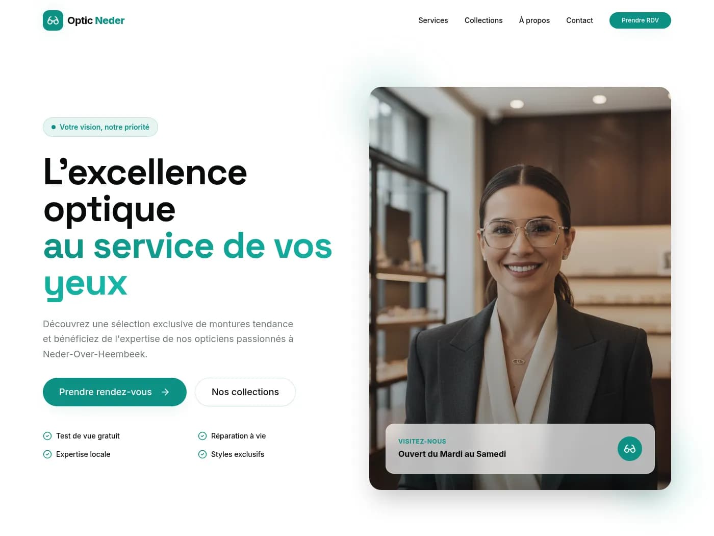 Optique Vitrine Web