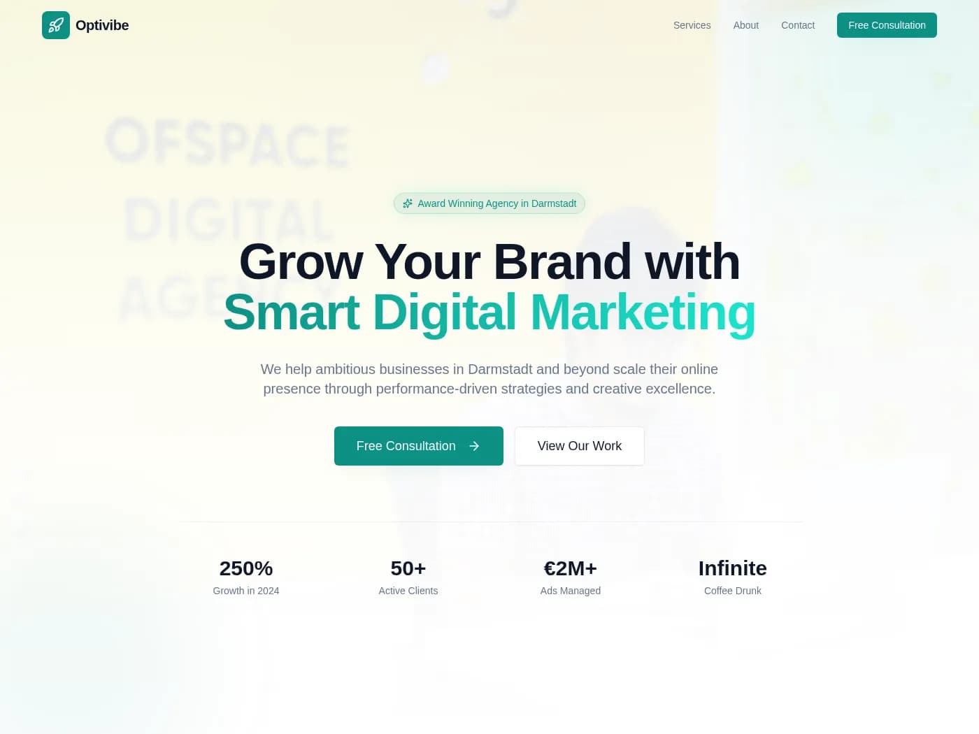Optivibe Digital Marketing Site
