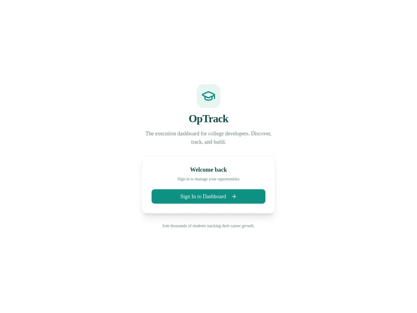 OpTrack Dashboard
