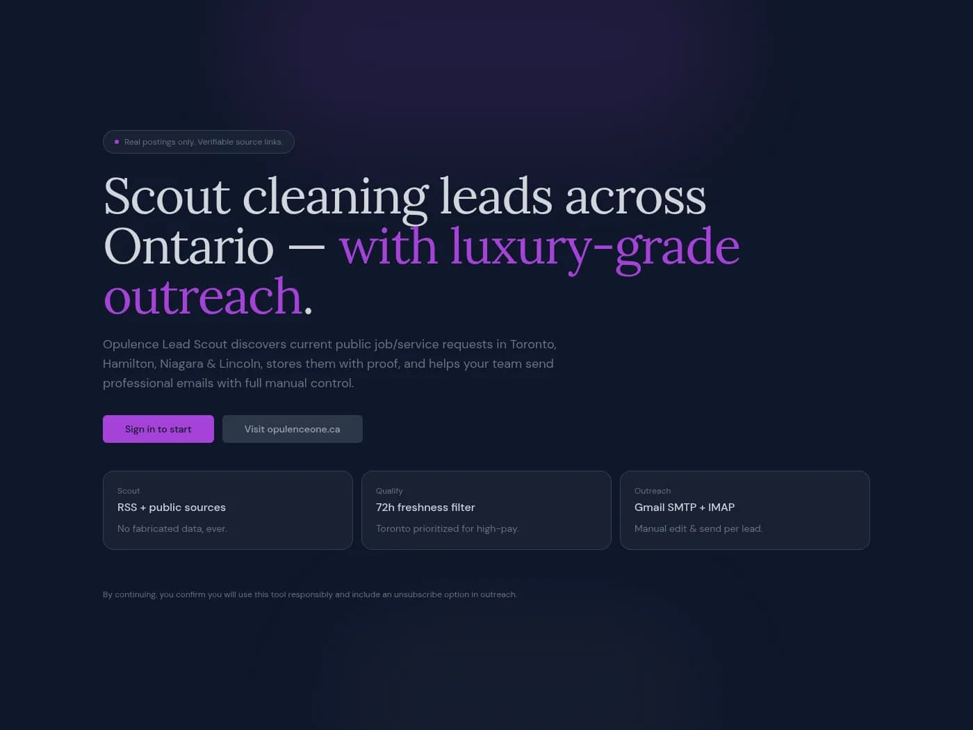 Opulence Lead Scout