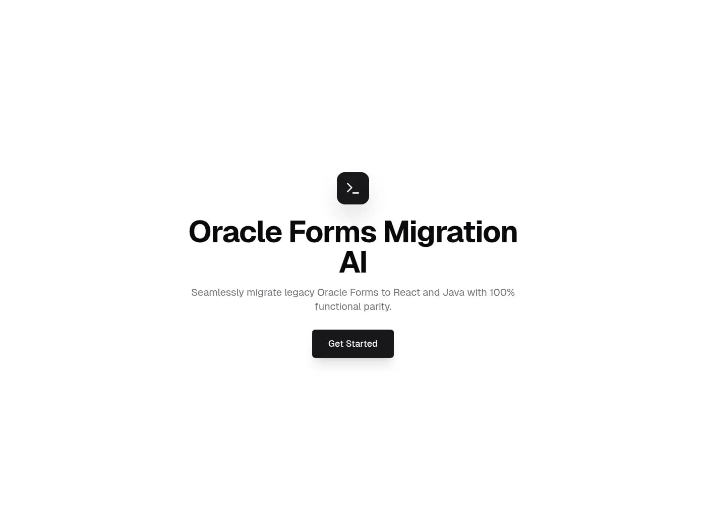 Oracle Forms Migration AI