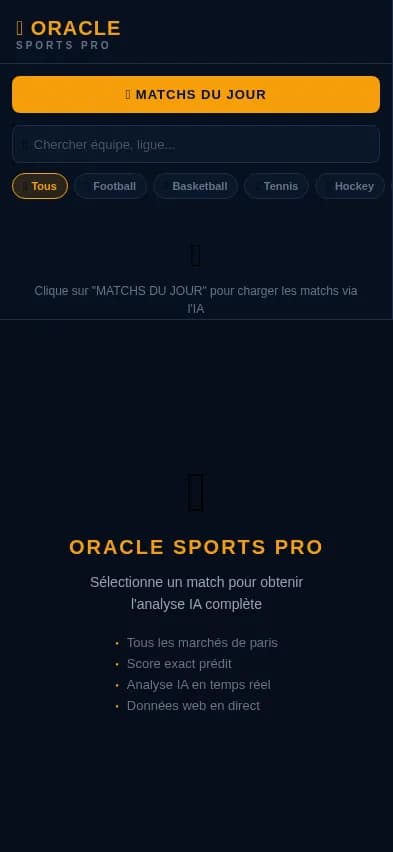 Oracle Sports Pro