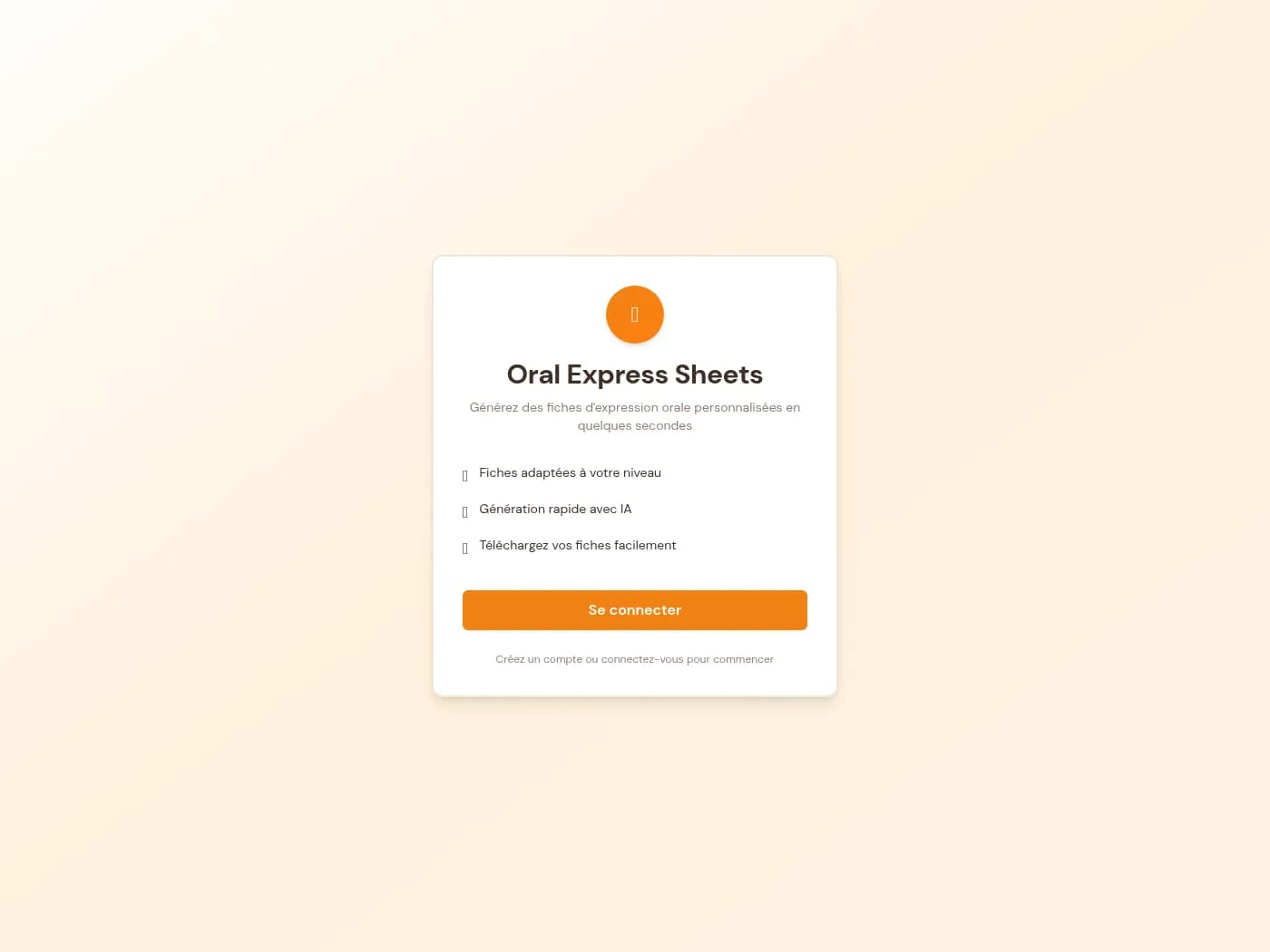 Oral Express Sheets