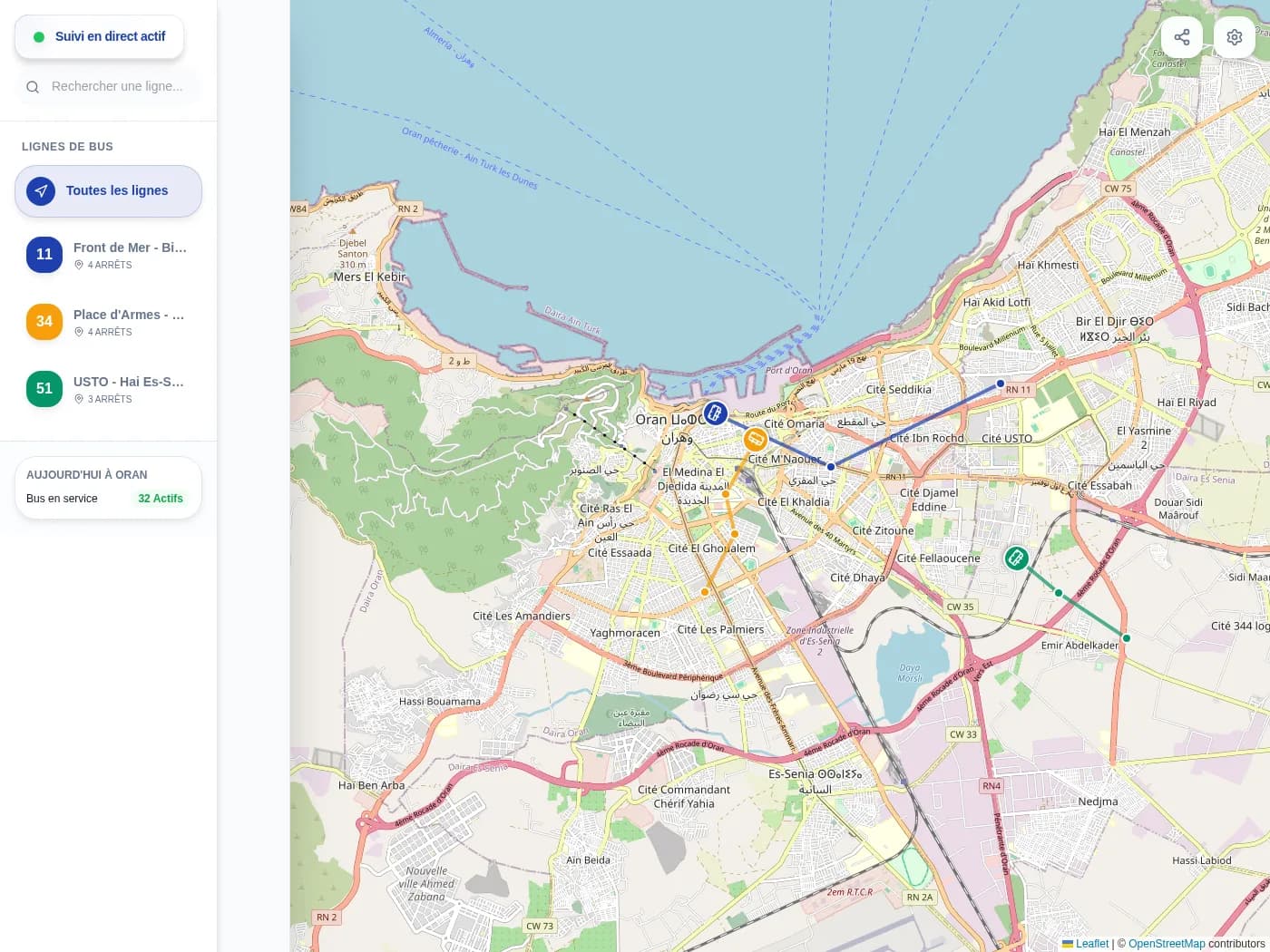 Oran Bus Tracker