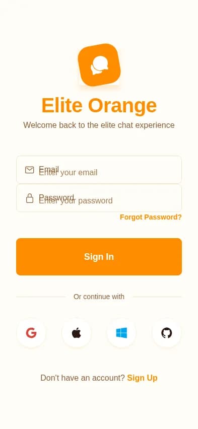 Elite Orange Chat