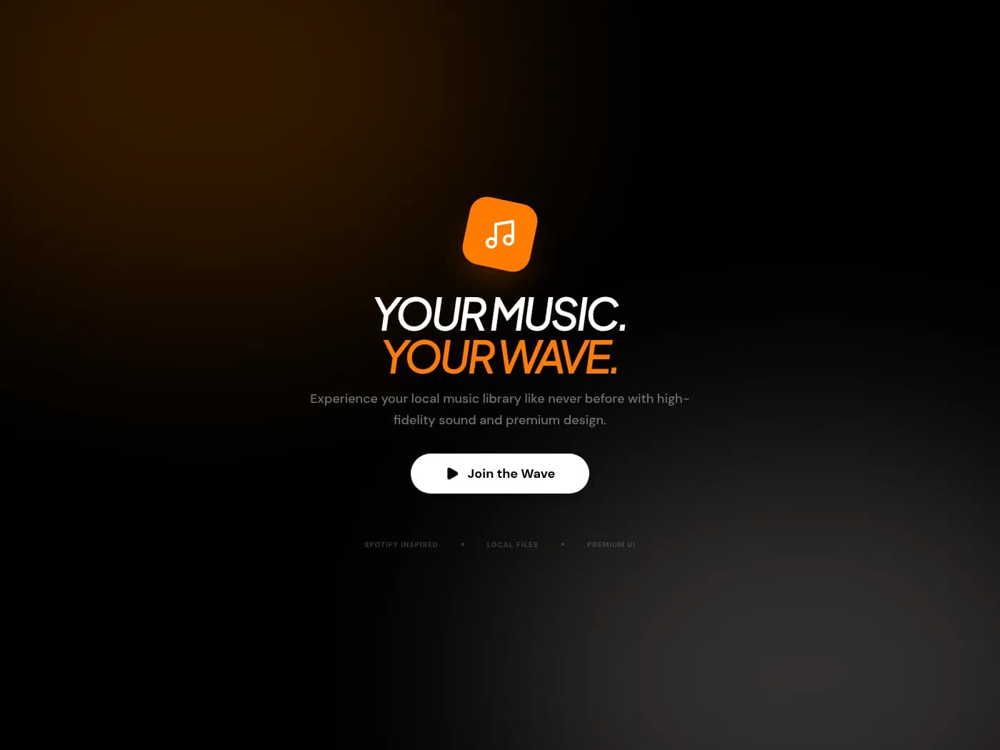 OrangeWave Music Player
