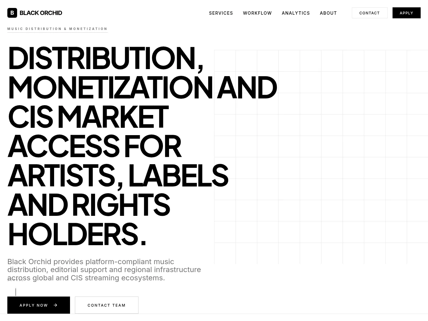 Black Orchid CIS Platform