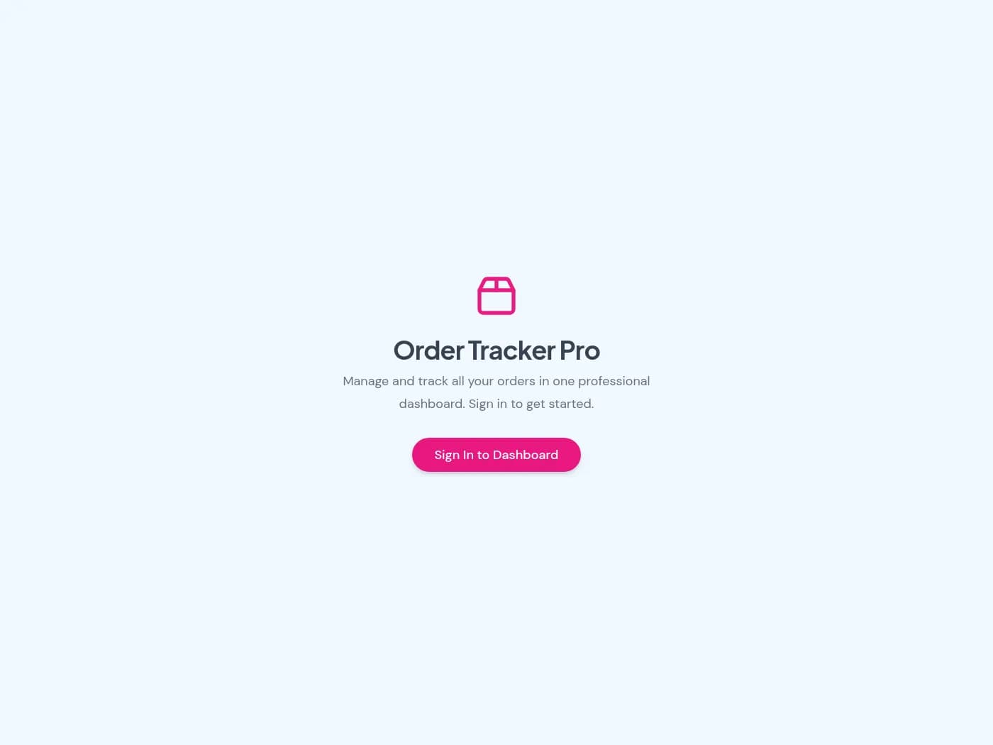 Order Tracker Pro