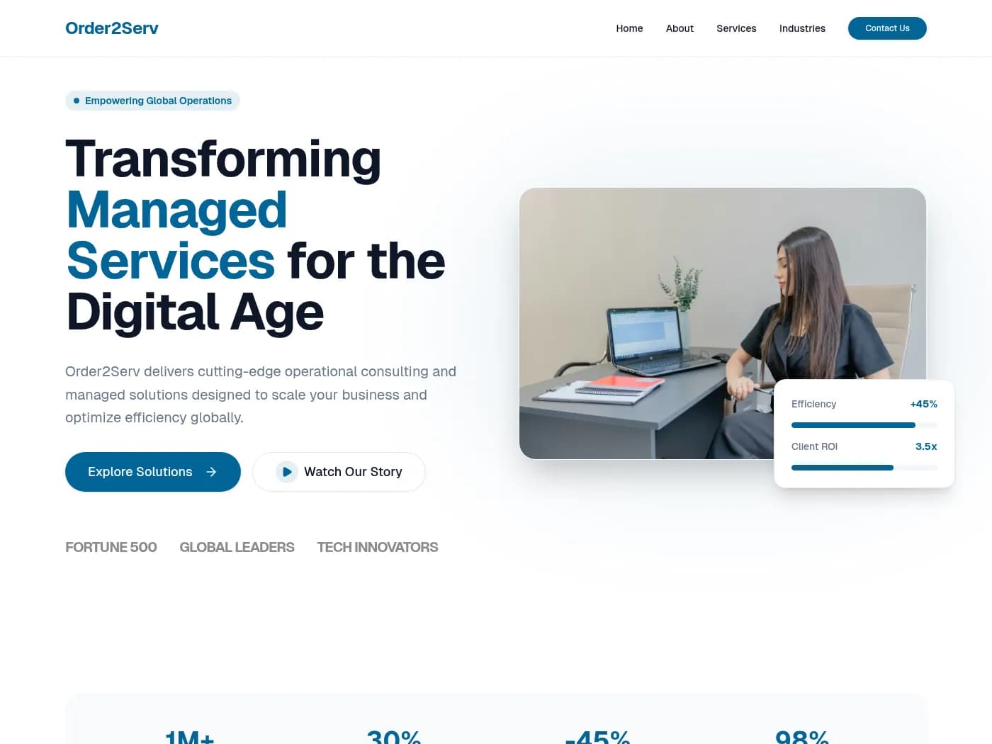Order2Serve Web Portal