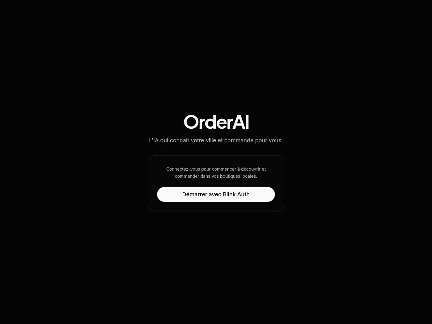 OrderAI Platform
