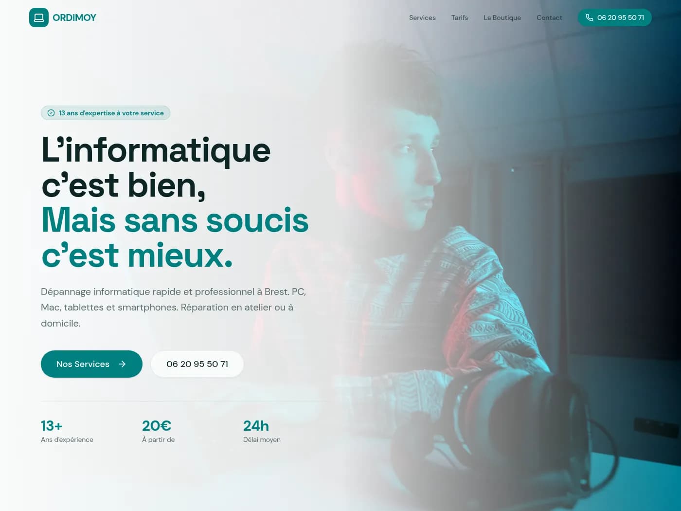 Modern Ordimoy Website