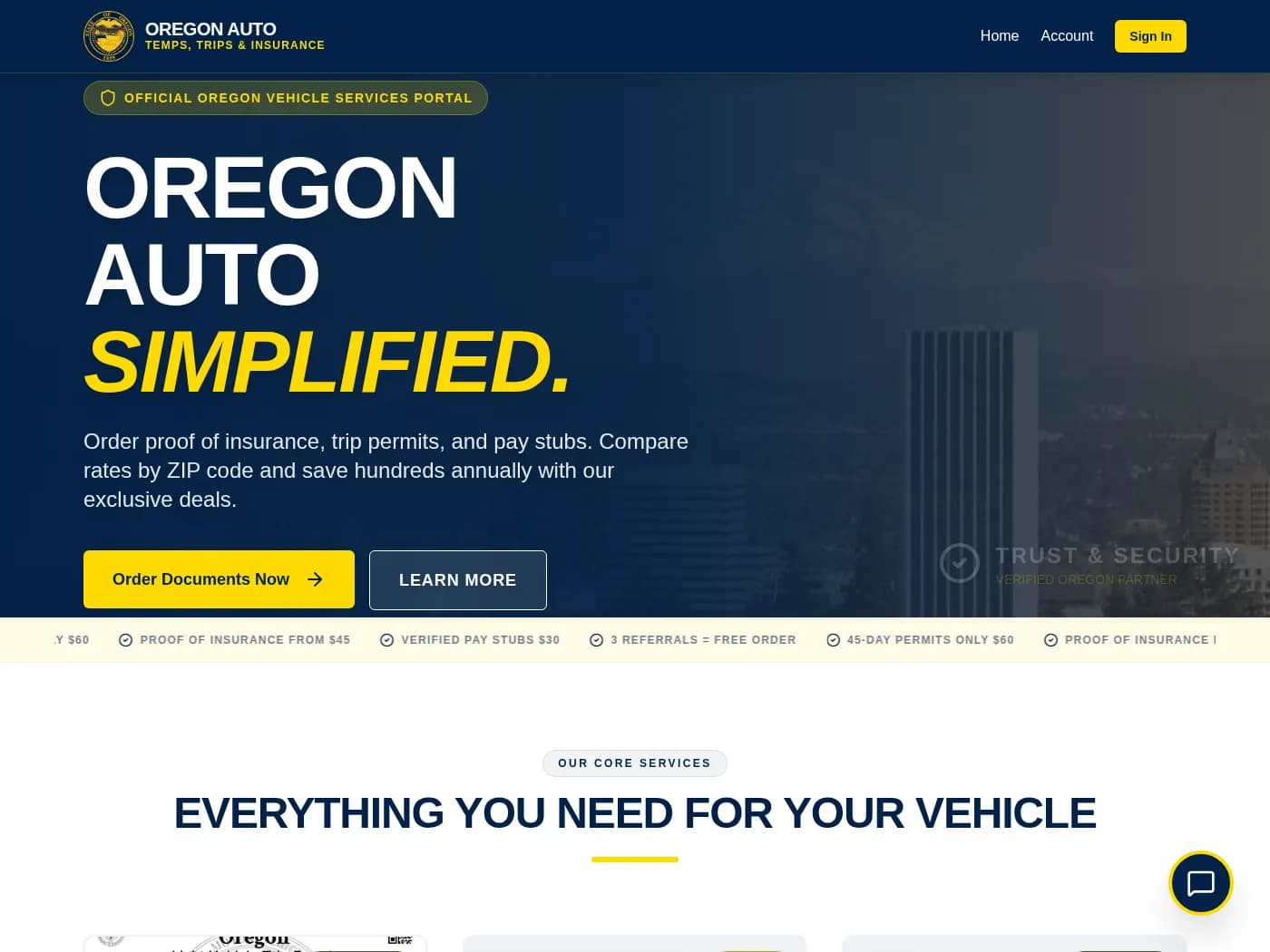 Oregon Auto Docs Portal