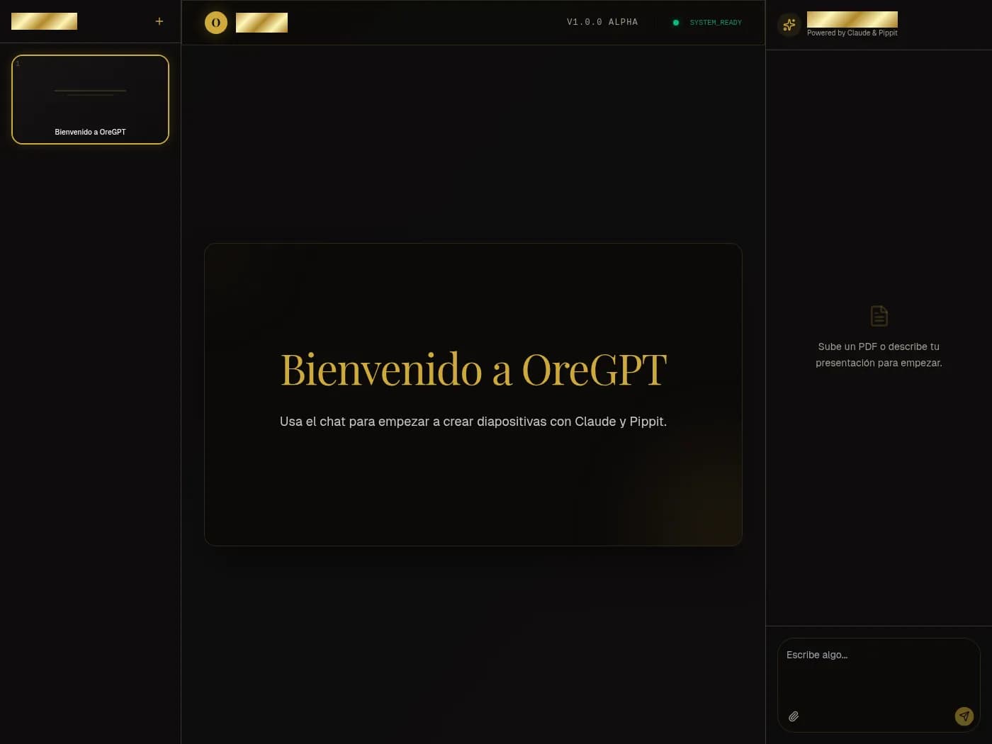OreGPT Presentation Builder