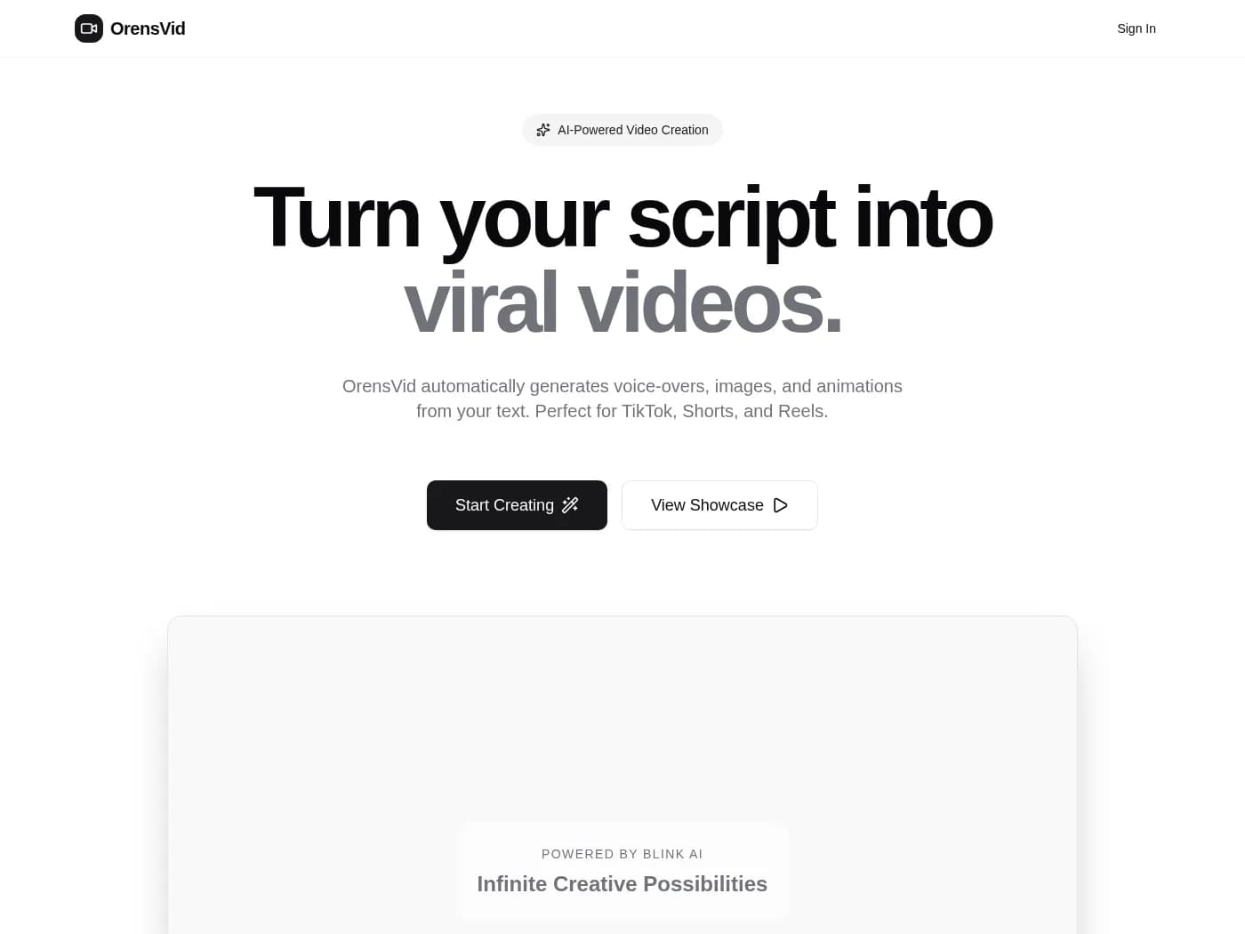 OrensVid Creator