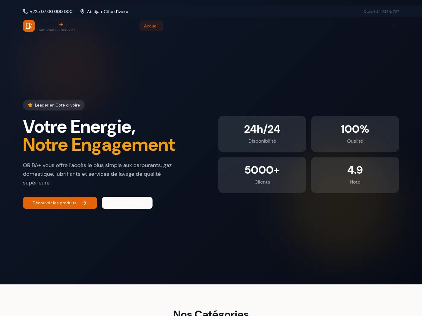 ORIBA+ Fuel & Gas App