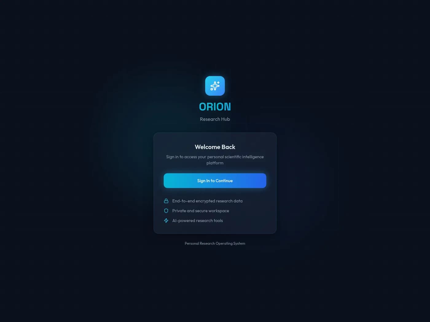 ORION Research Hub