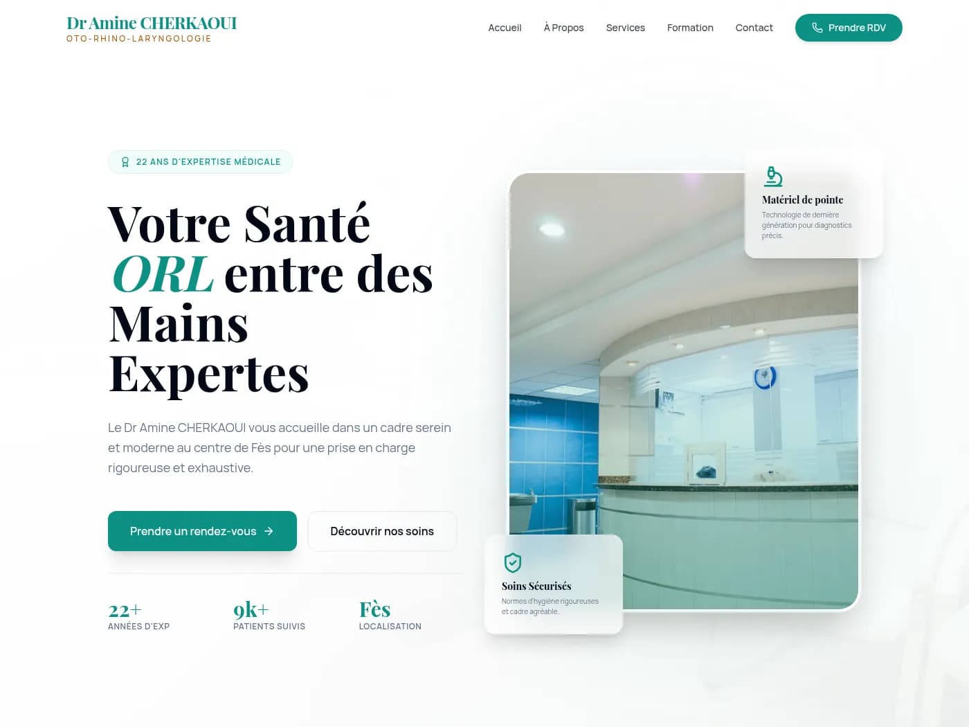 Dr Cherkaoui ORL Clinic Site