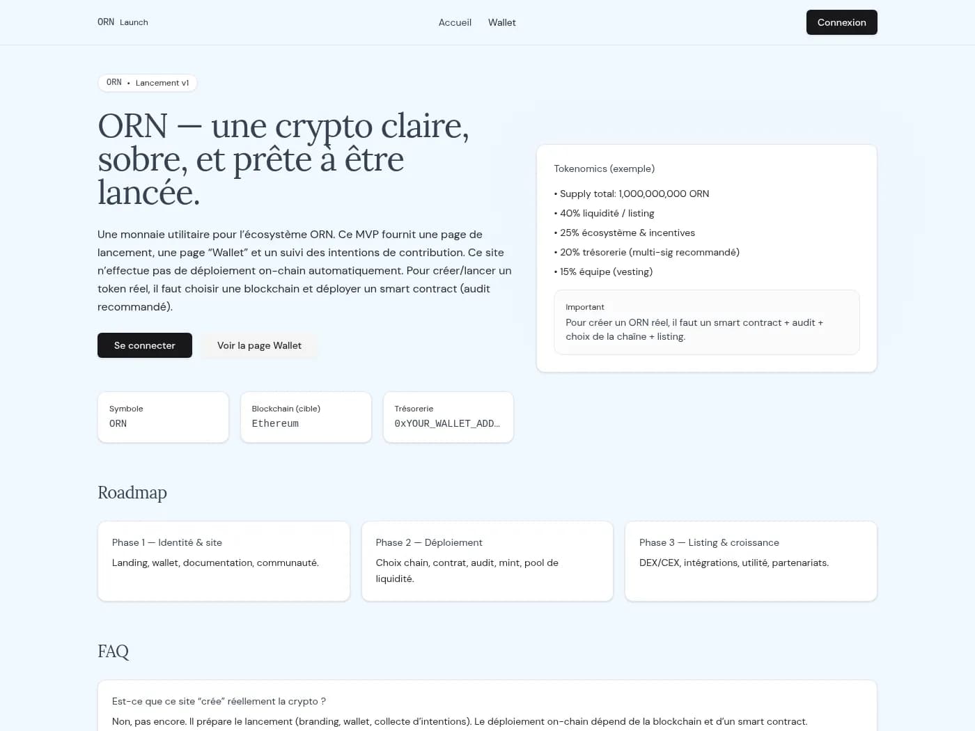 ORN Crypto Launch