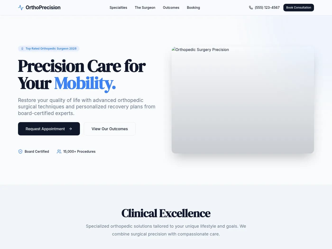OrthoDoc Landing Page