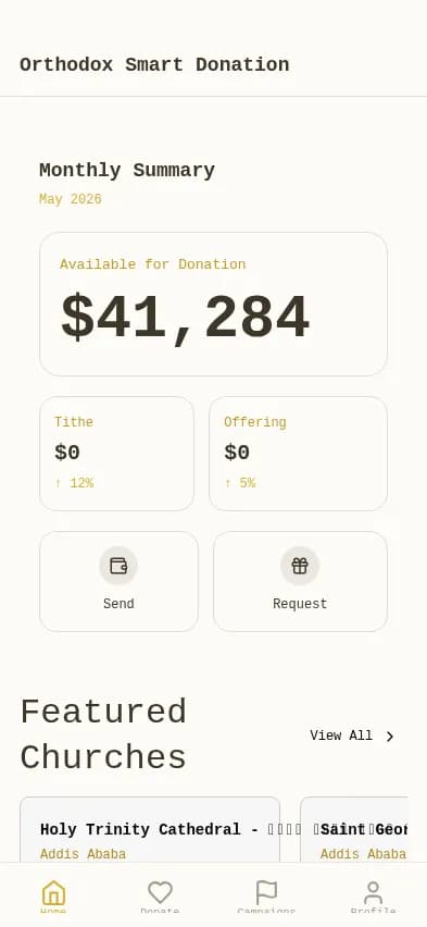 Orthodox Smart Donation App