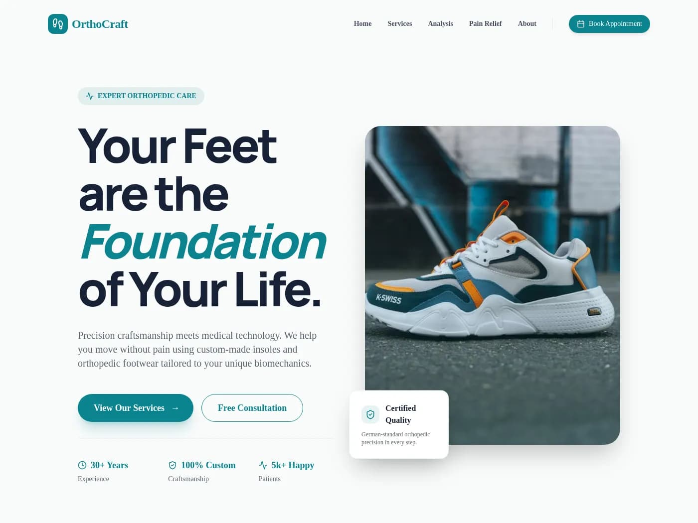 OrthoShoes Web Presence