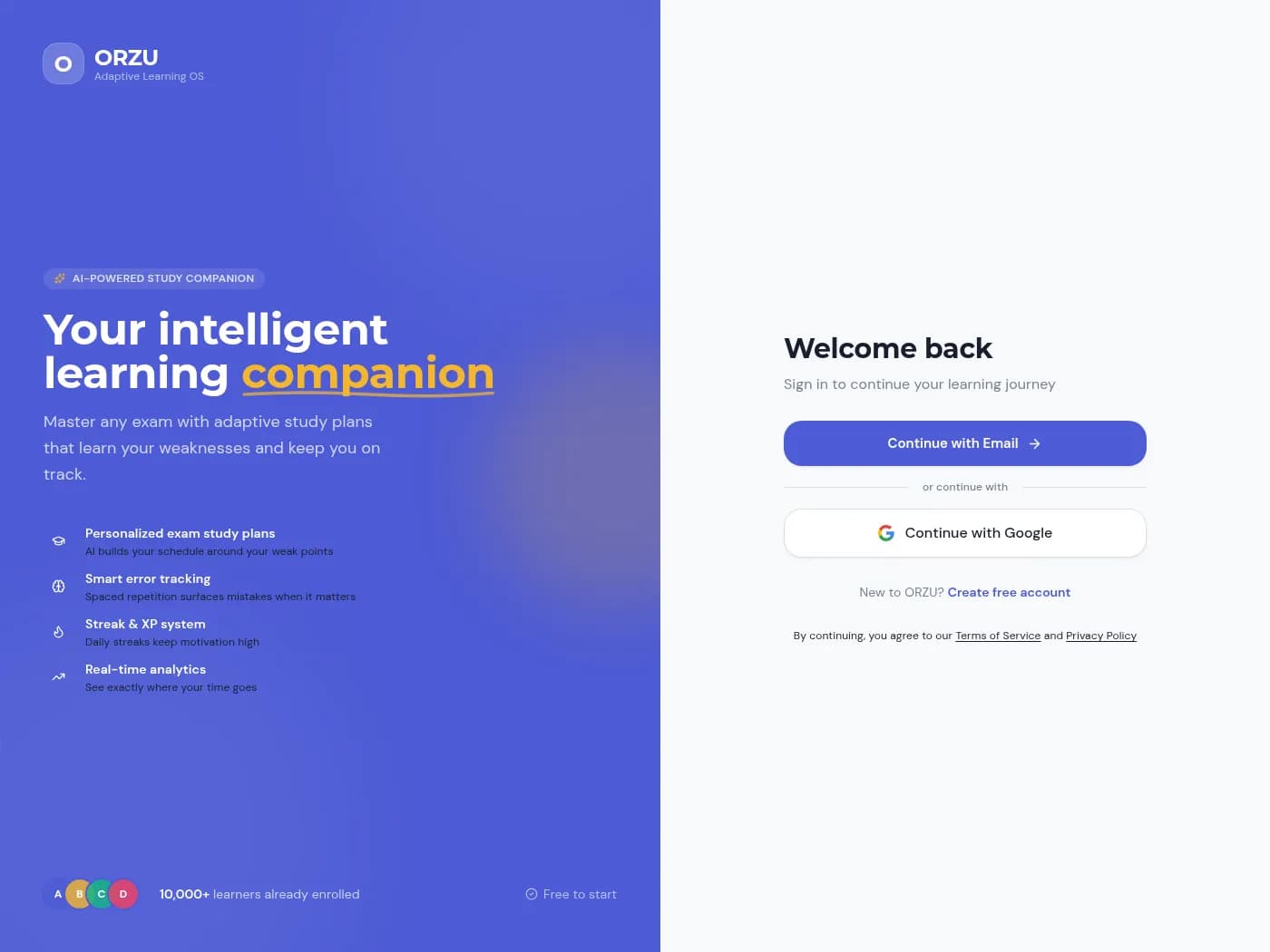 ORZU Adaptive Learning OS