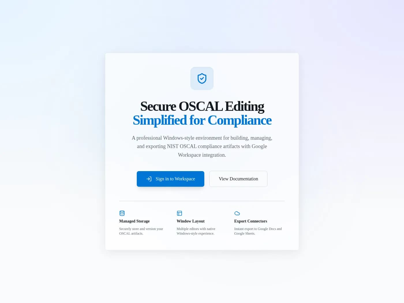 OSCAL Editor Pro