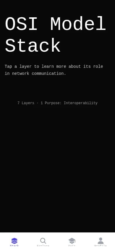 OSI Model Explorer