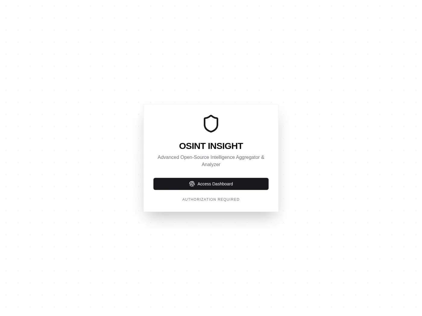 OSINT Insight Dashboard