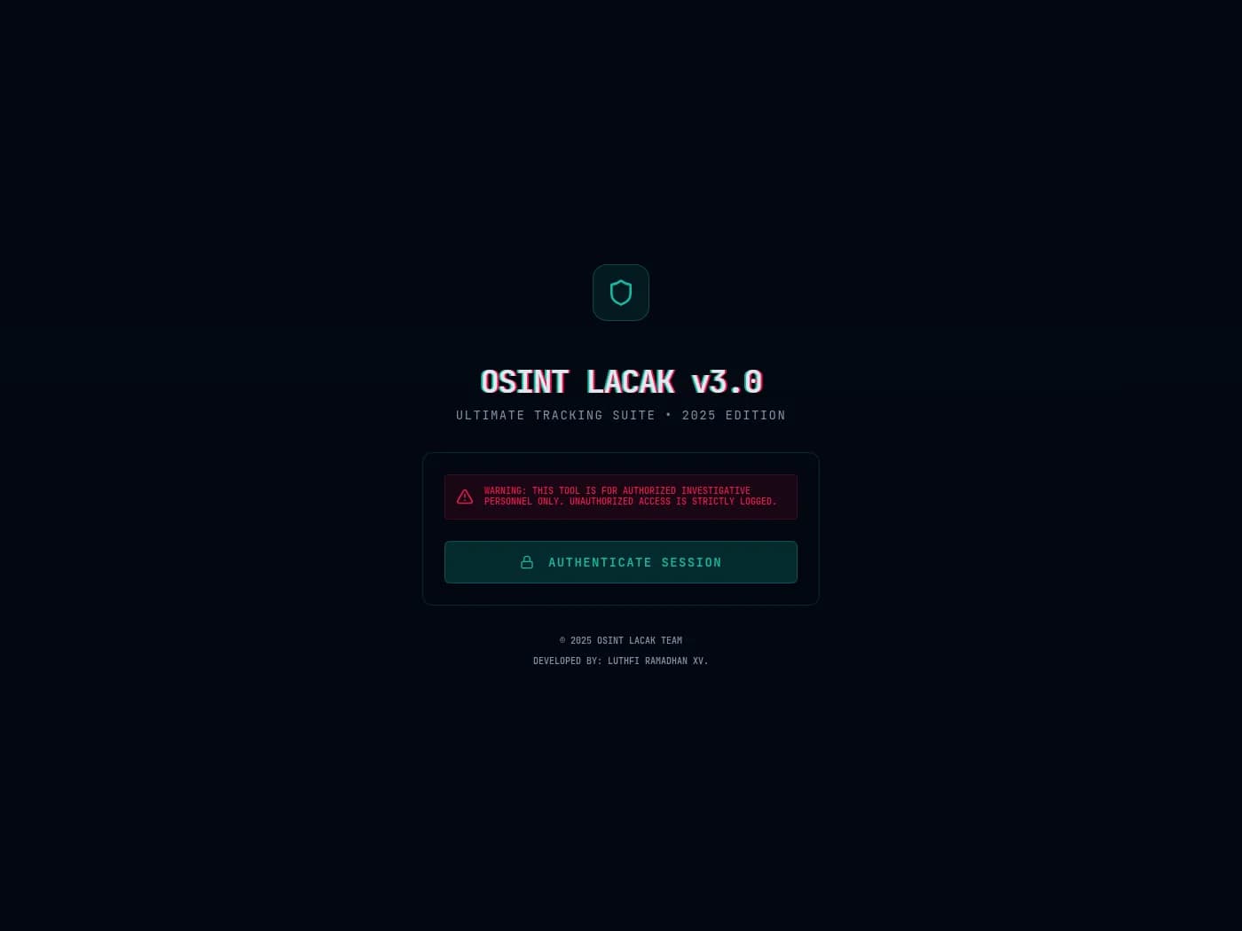 OSINT Lacak v3.0 Suite