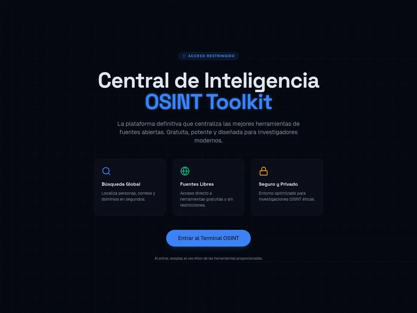 OSINT Toolkit Hub