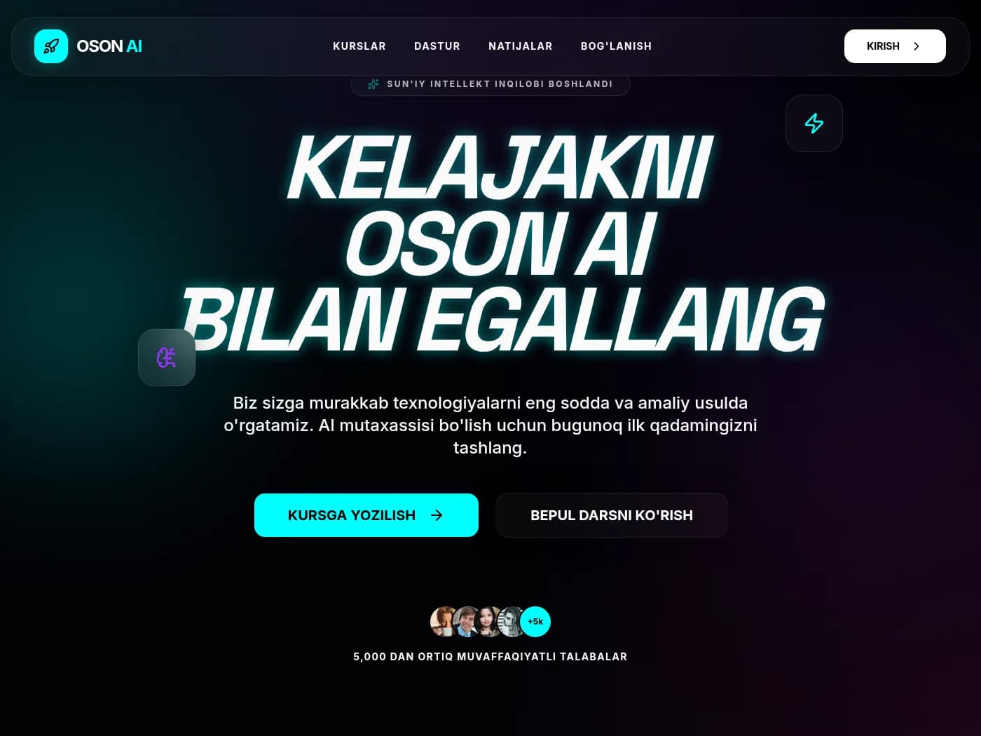 Oson AI Pro Landing Page