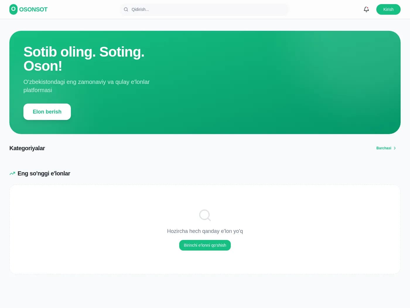 OsonSot Marketplace