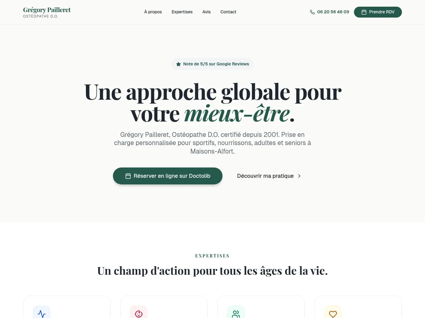Ostéo Maisons-Alfort Website