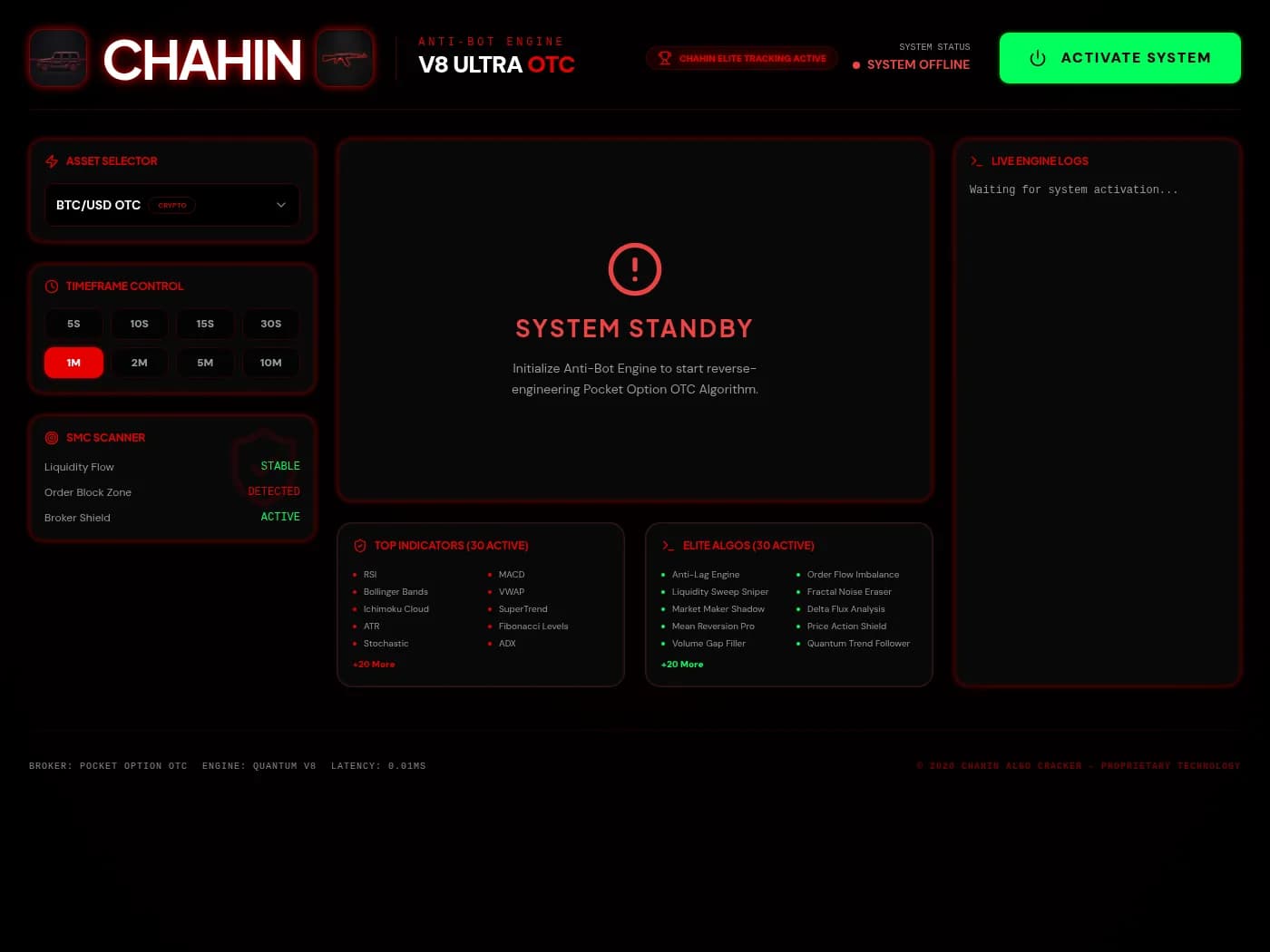 OTC Algo Cracker Web App