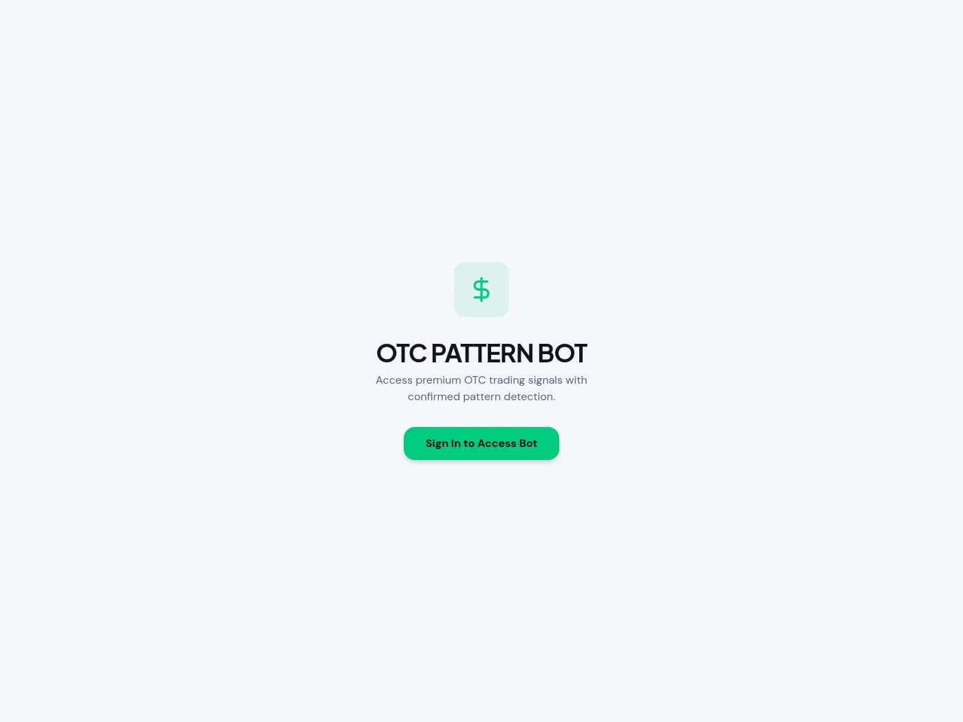 OTC Pattern Signal Bot