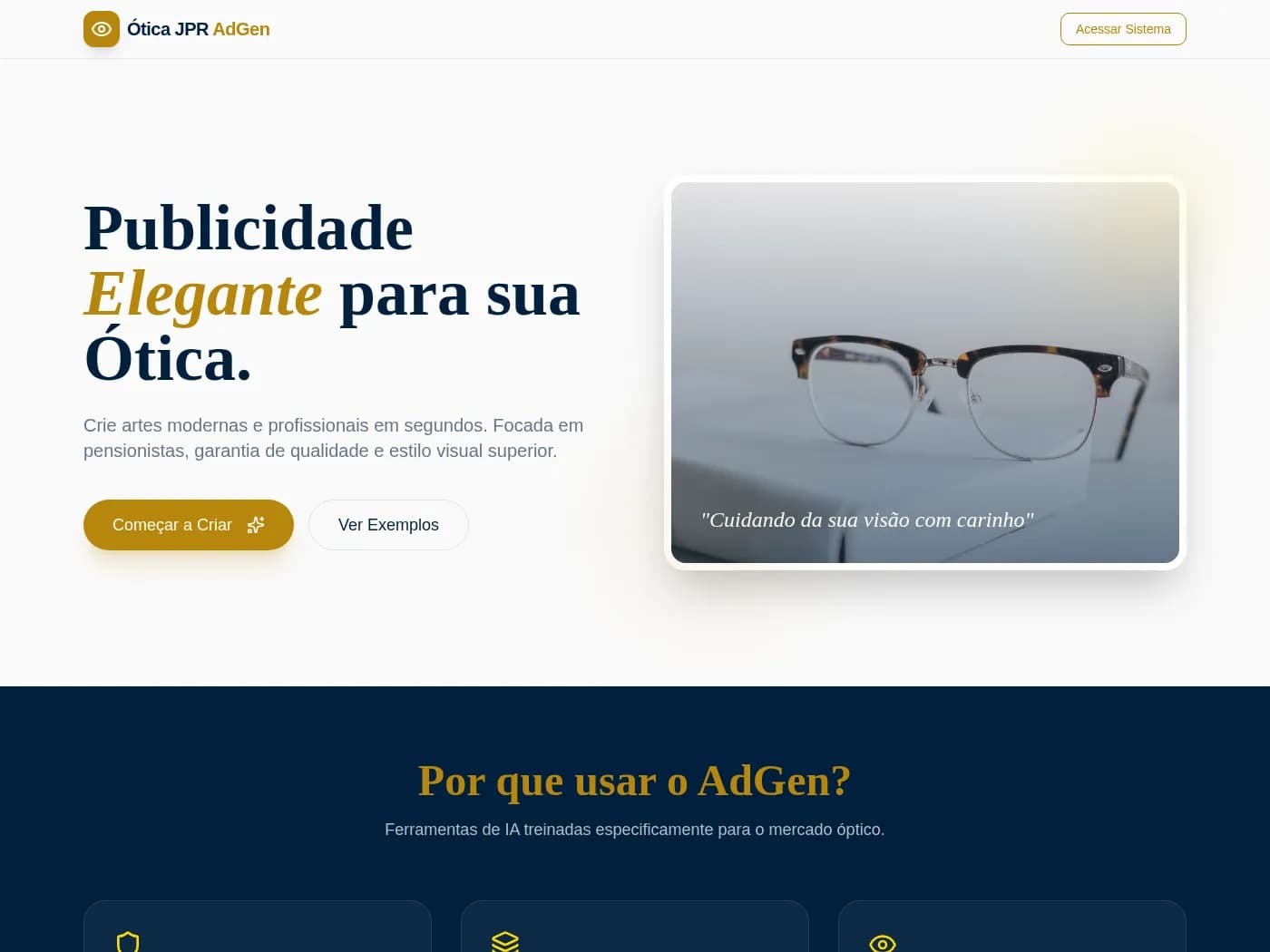 Ótica JPR Ad Generator