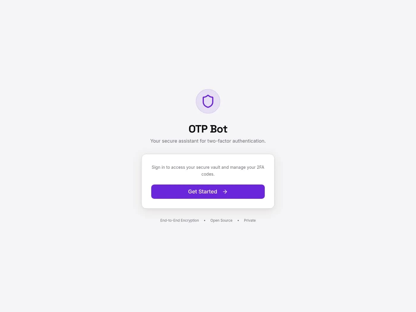 OTP Bot 2FA Assistant