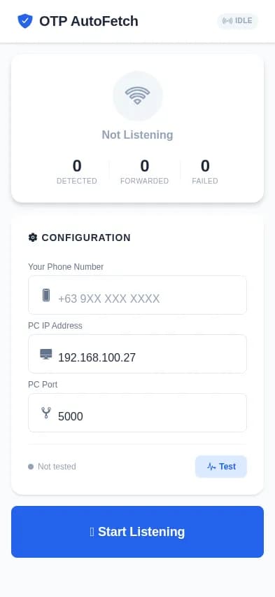 OTP AutoFetch Android