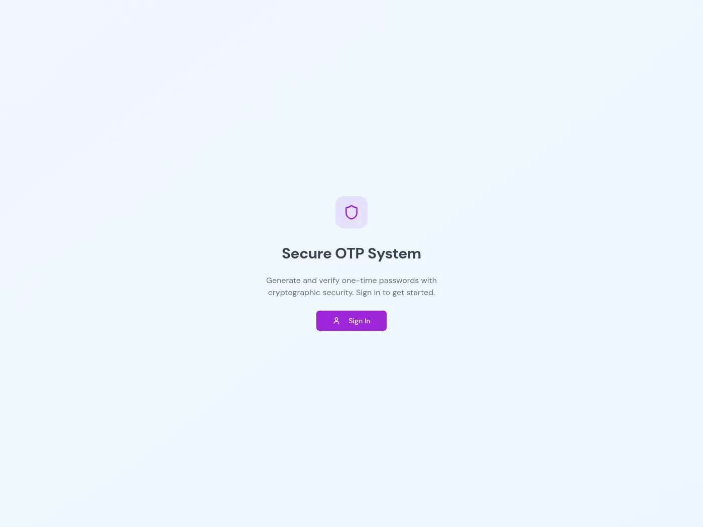 OTP Secure Verifier