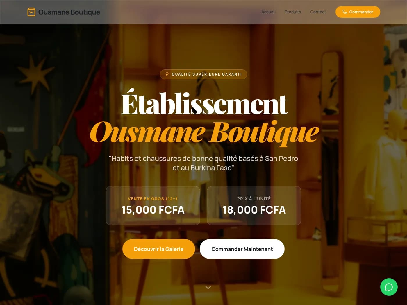 Ousmane Boutique Showcase
