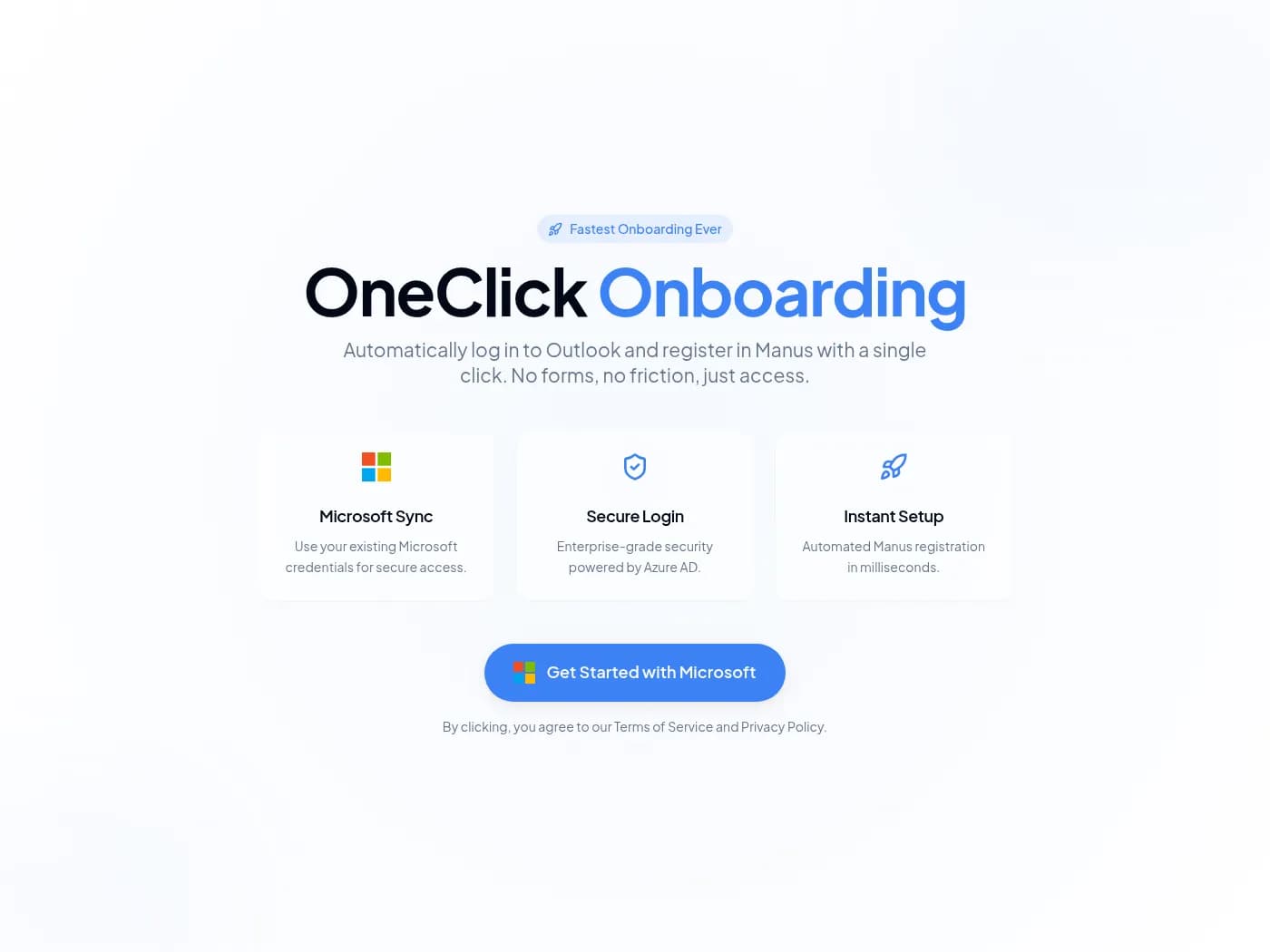 OneClick Onboarding Portal