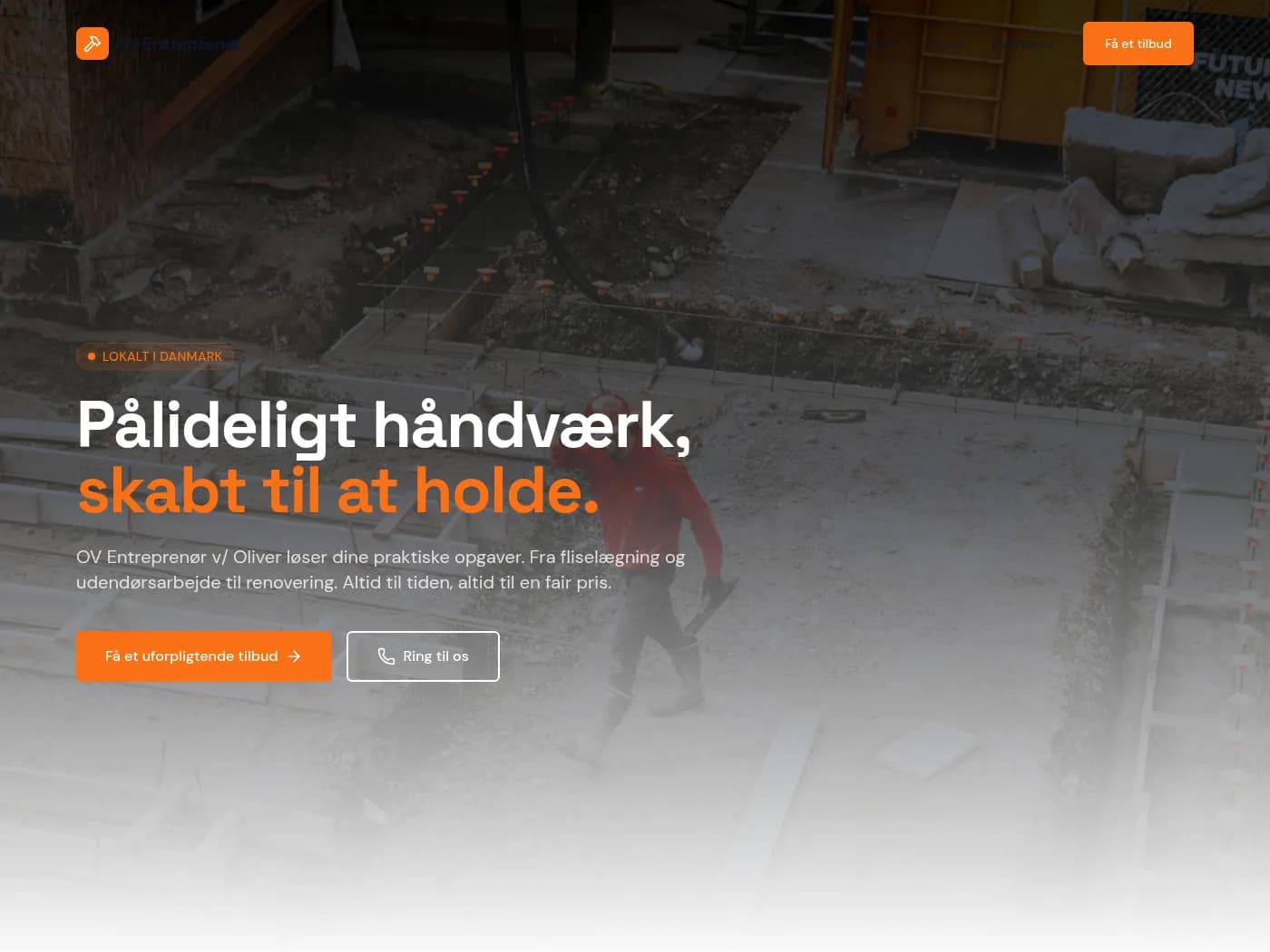 OV Entreprenør Webside