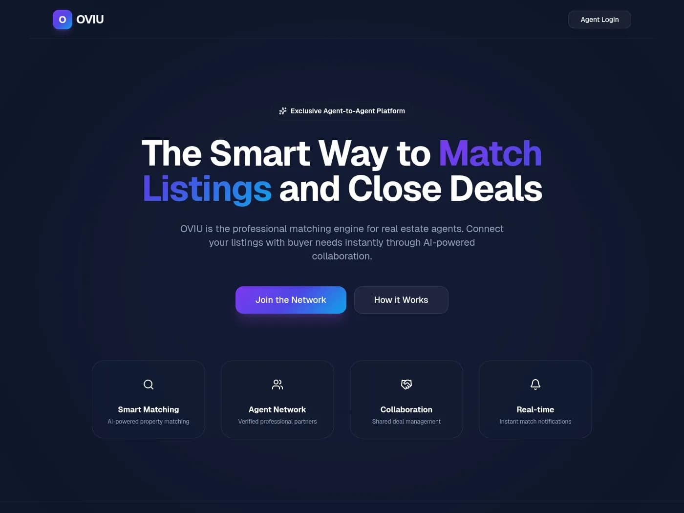 OVIU Agent Match Platform