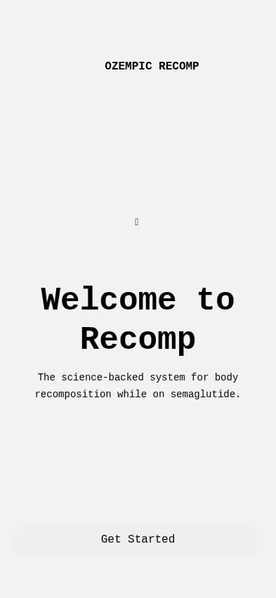 Ozempic Body Recomp App