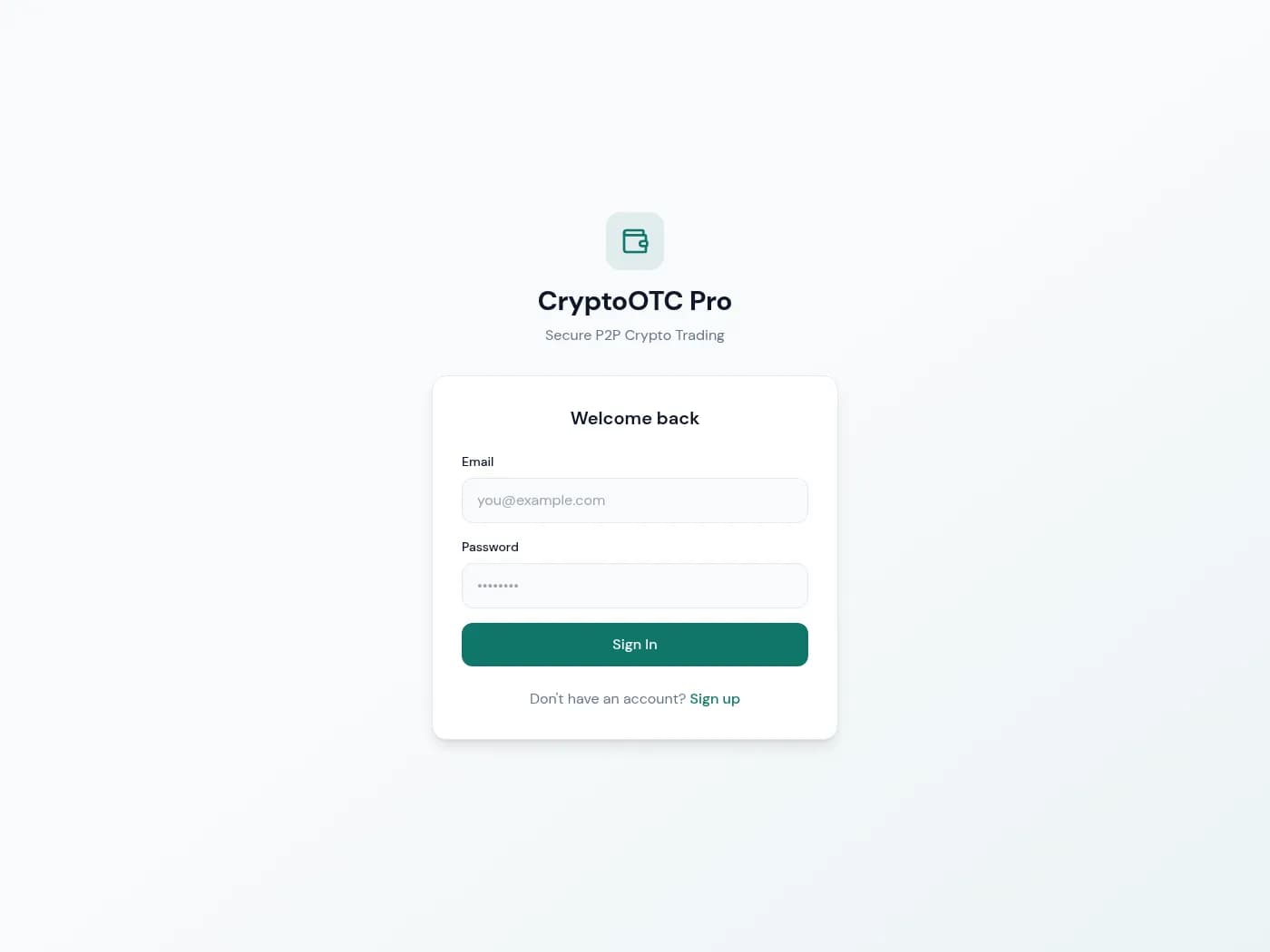 P2P Crypto Marketplace